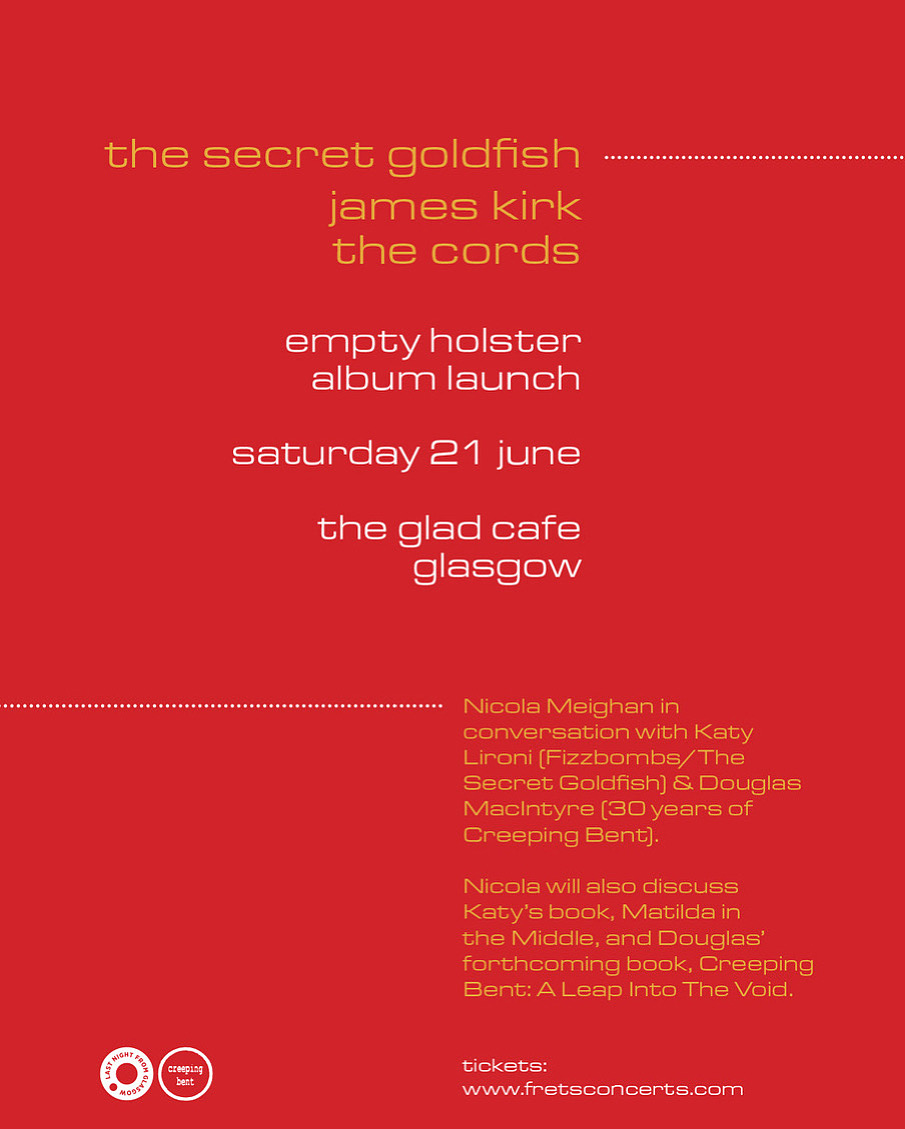 The Secret Goldfish & James Kirk – stage times etc. – Fretsconcerts.com